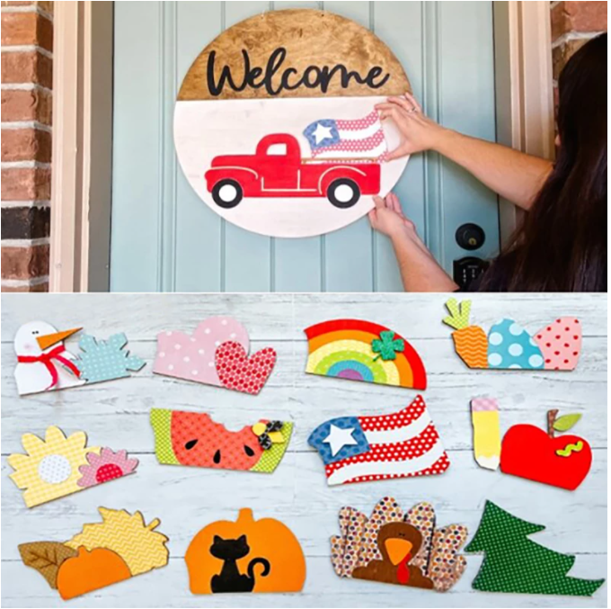 Welcome Sign Dwarf Sign Welcome Sign Porch Decoration Sign Pendant – 7 ...